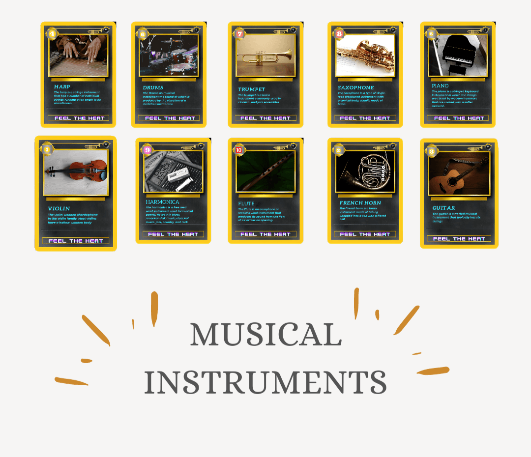 Musical instruments trading cards - Collection | OpenSea