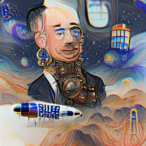Jeff Bezos Space Flight Neural Art - Collection | OpenSea Jeff Bezos Space Flight Neural Art - Collection | OpenSea