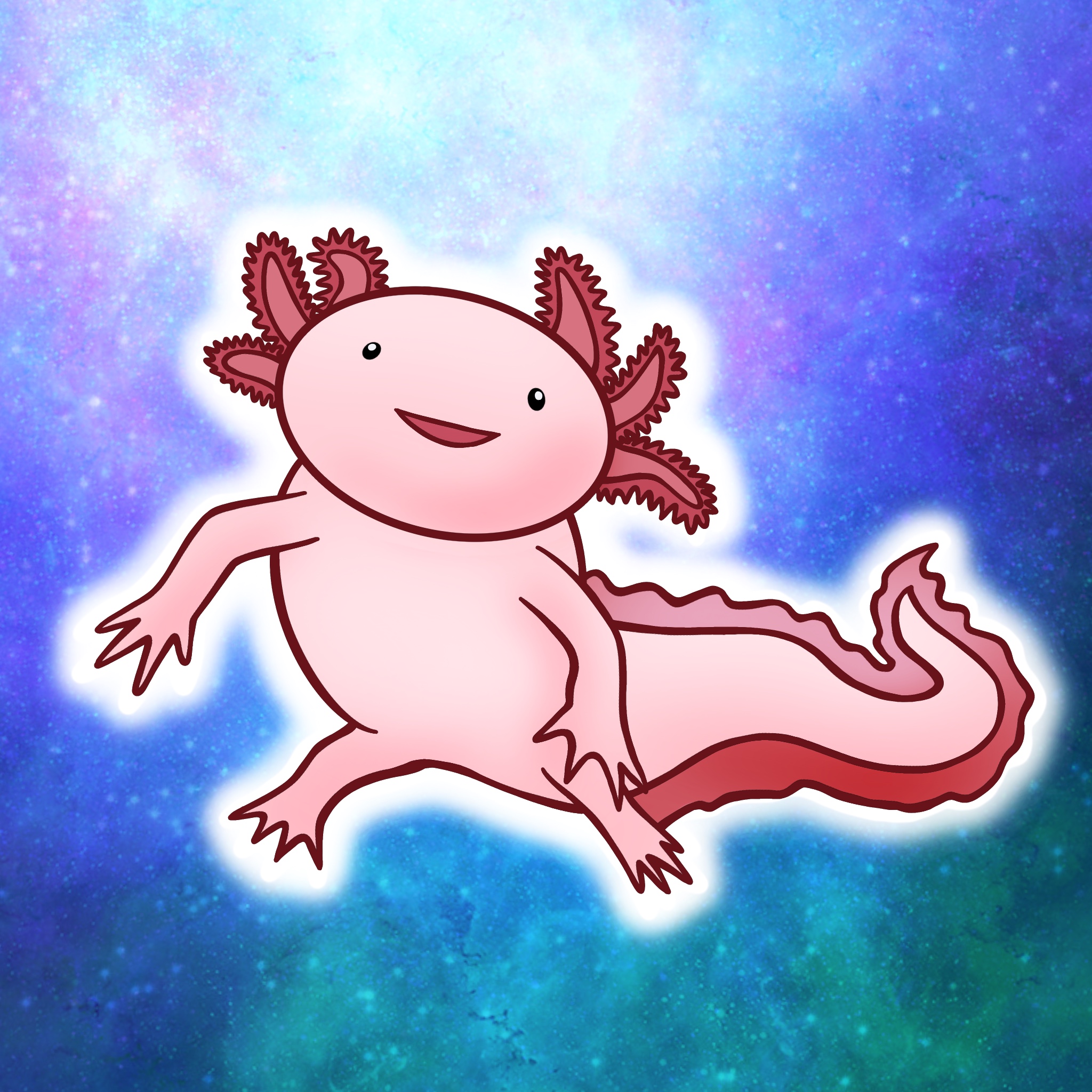 Axolotl in space - Collection | OpenSea