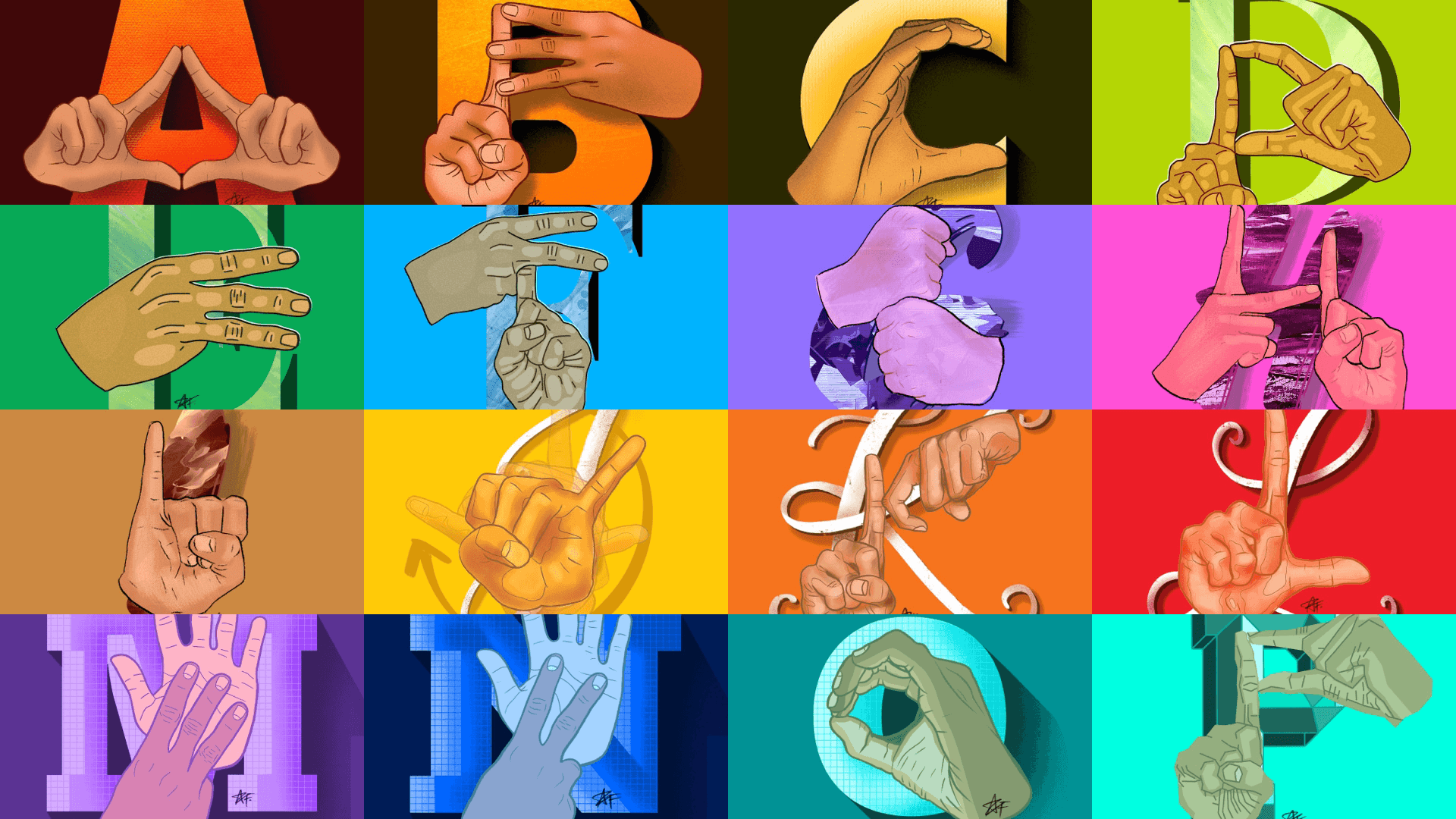 Alphabet of Indonesian Sign Language - 作品集 | OpenSea
