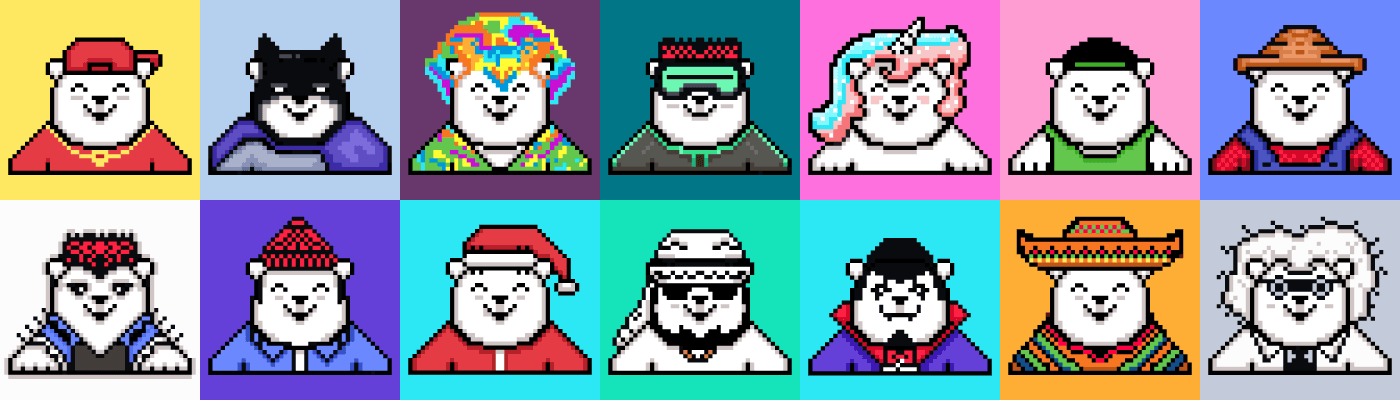 Polar Bear Pixel Art - Collection | OpenSea