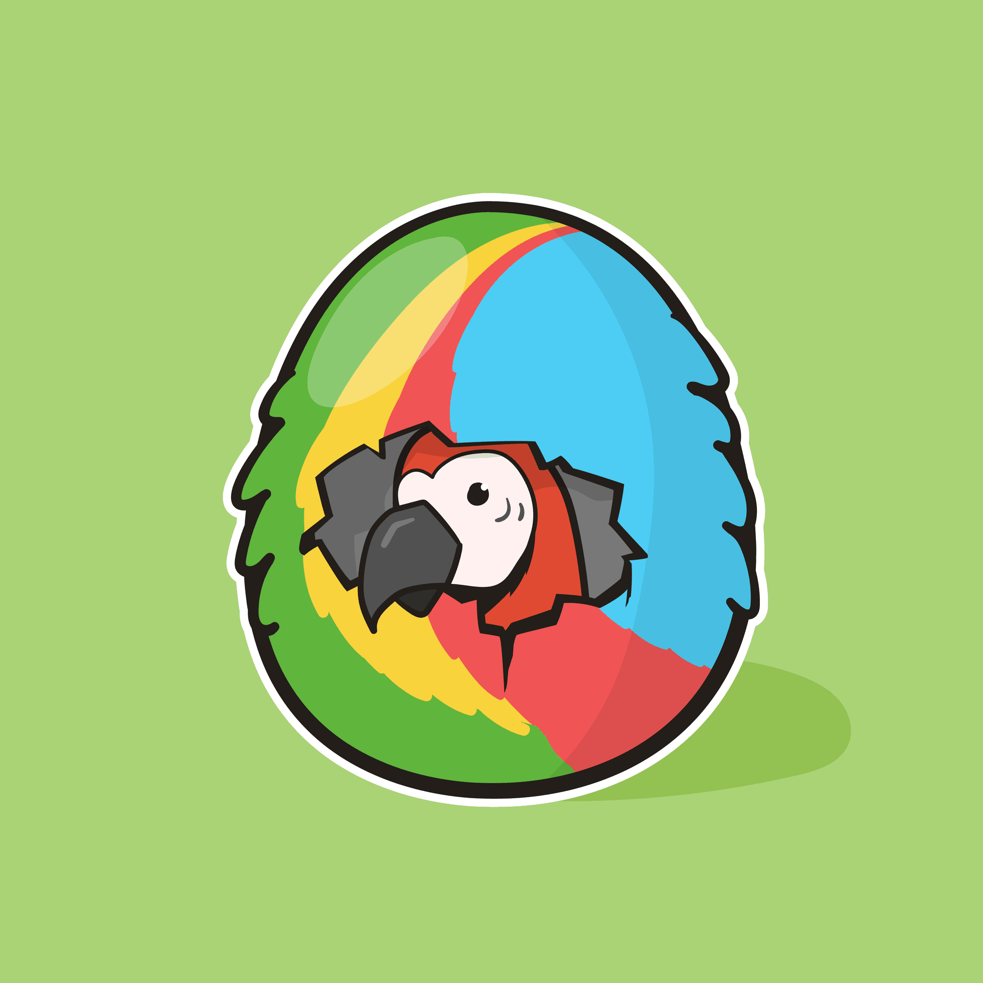 Parrot Egg #28 - Inside the egg | OpenSea