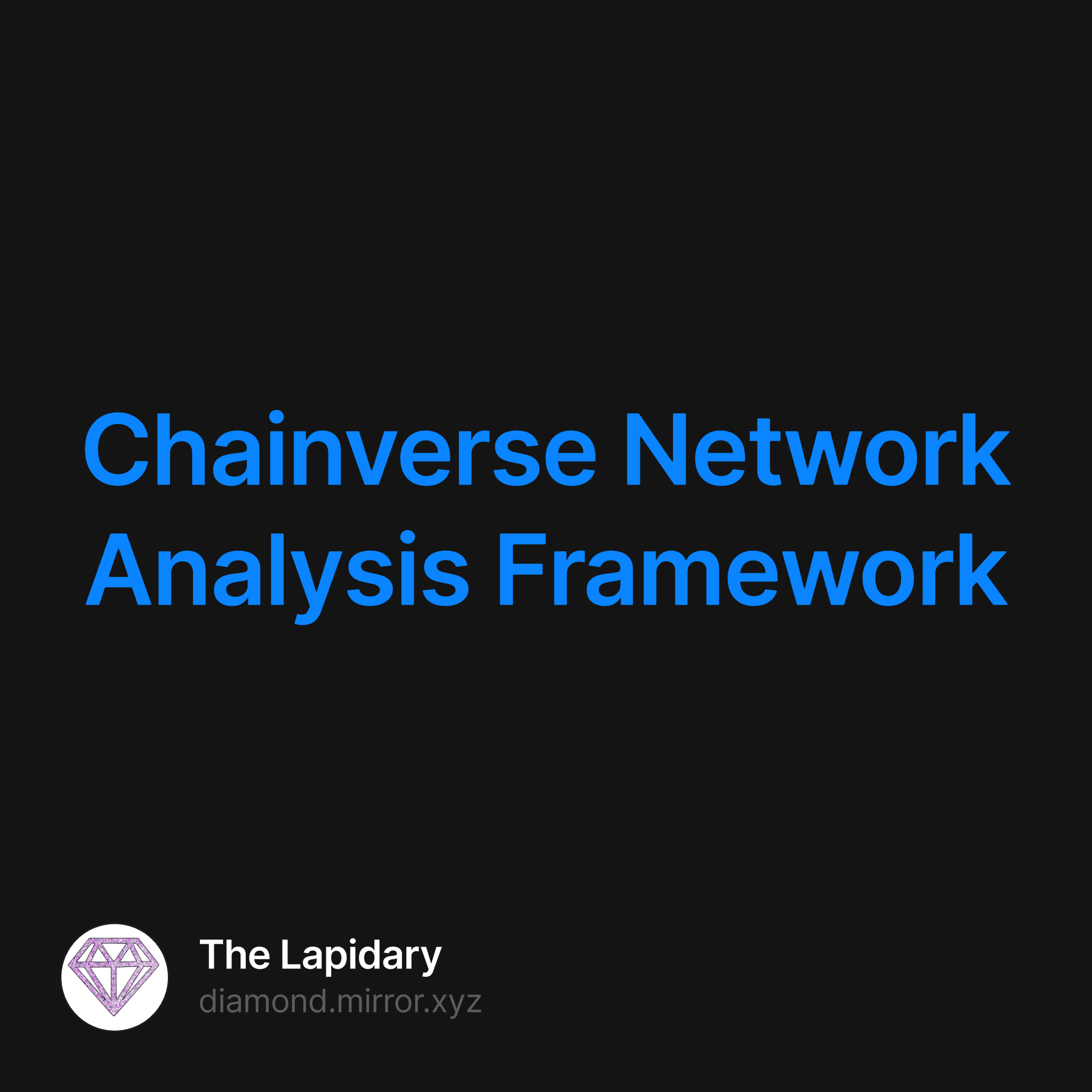 Chainverse Network Analysis Framework Collection Opensea 