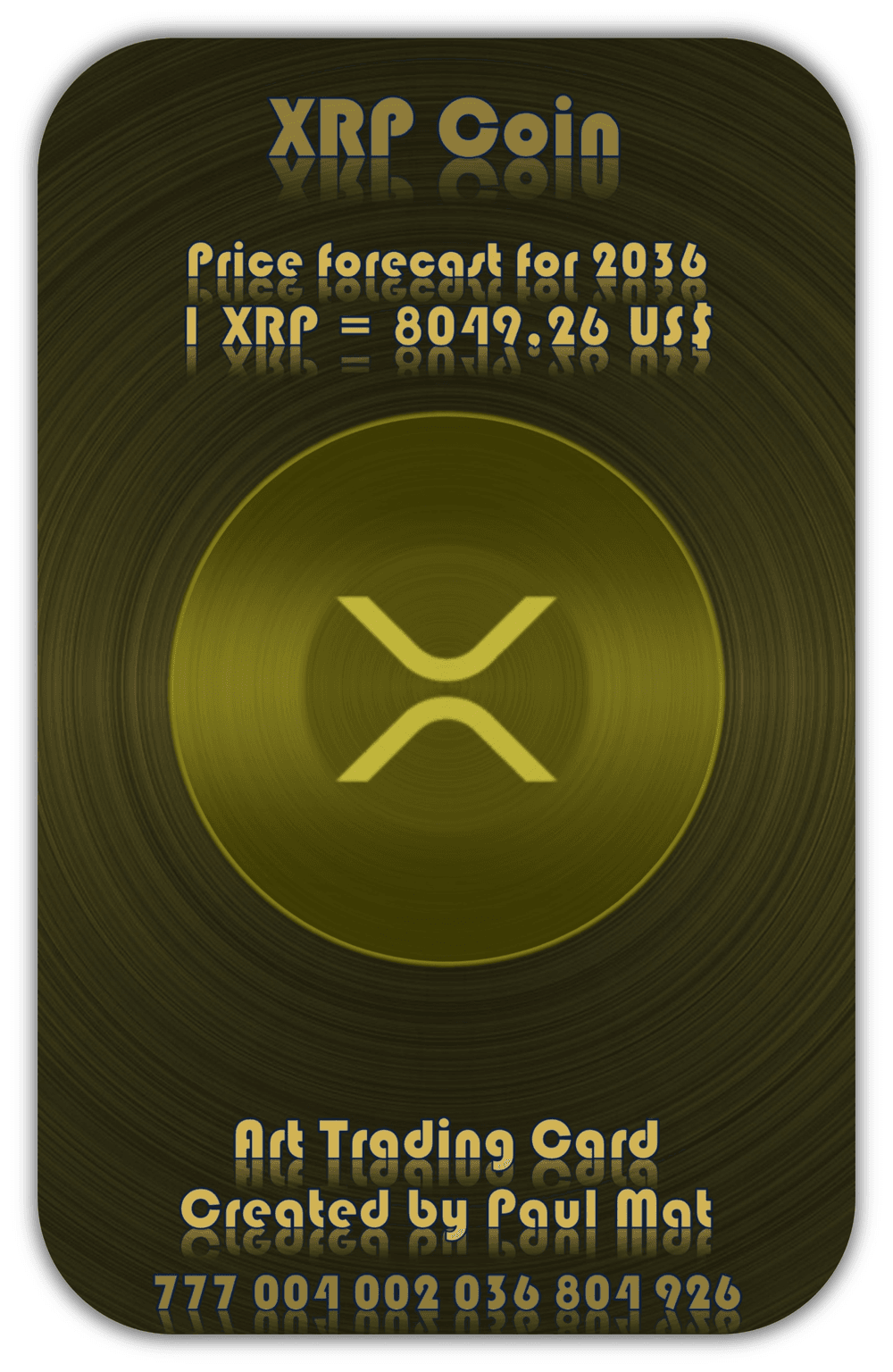 XRP Coin #2036 - xrp nft trading cards | OpenSea