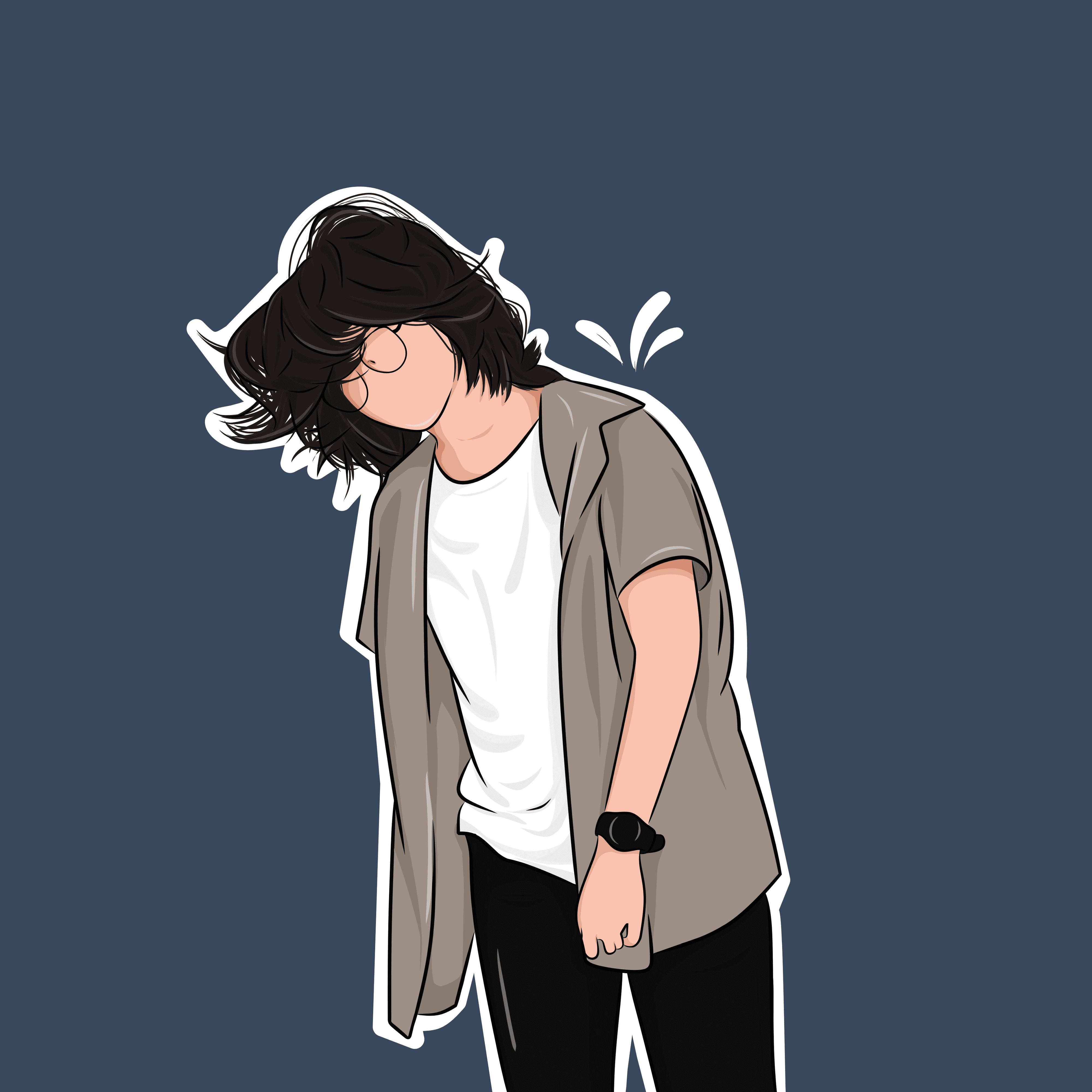 tomboy girl without face - Collection | OpenSea