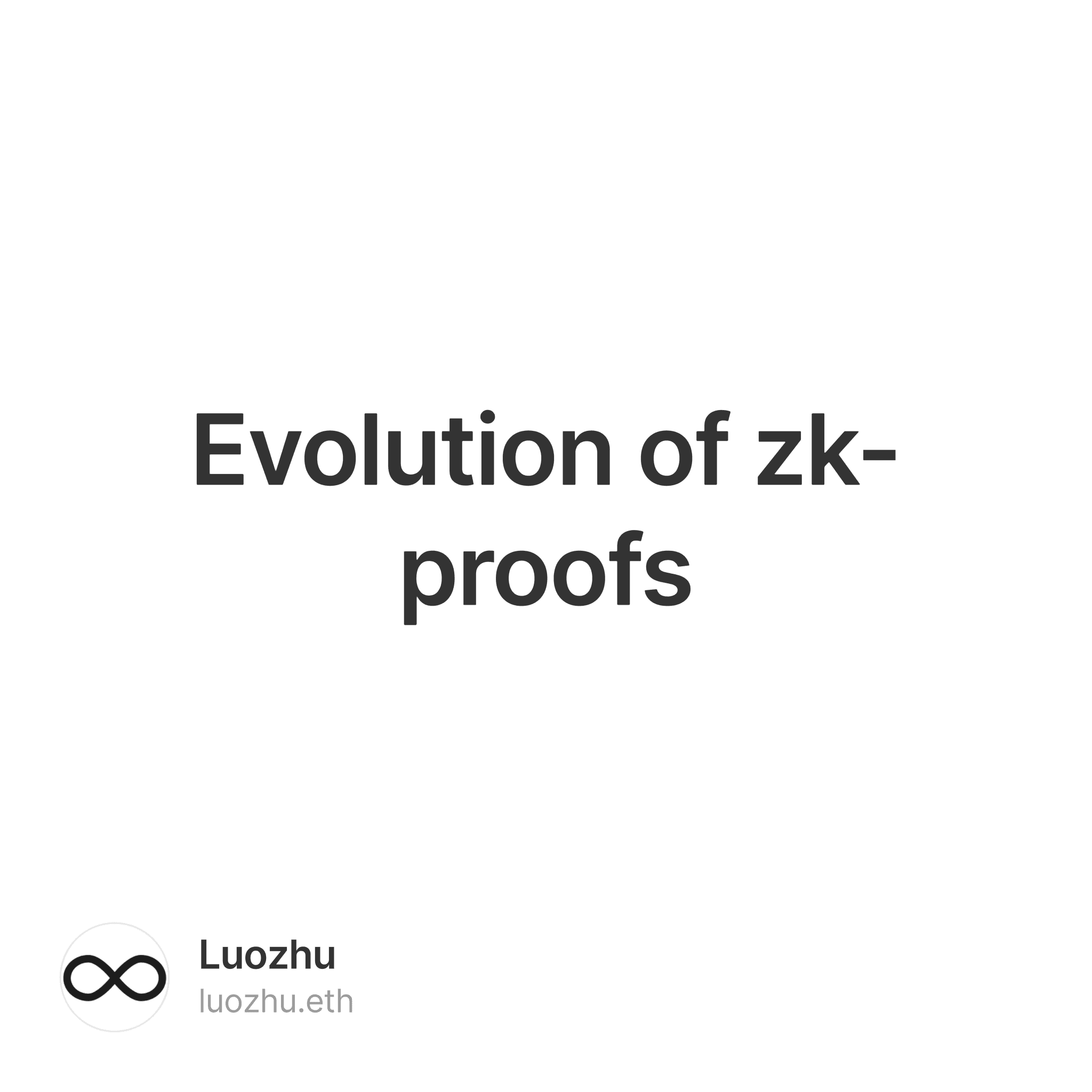 Evolution of zk-proofs - Collection | OpenSea