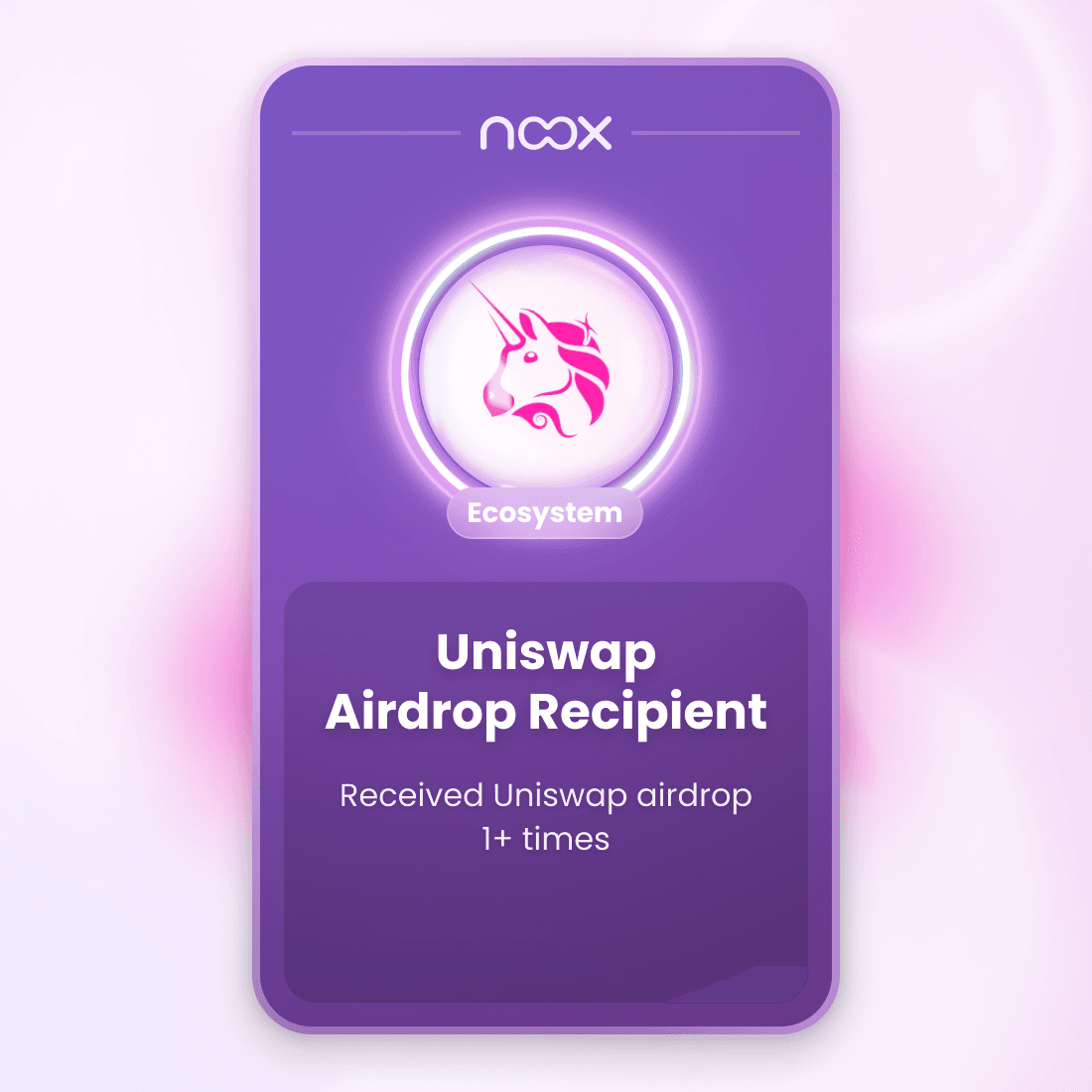 Uniswap Airdrop Recipient - Noox Badge | OpenSea