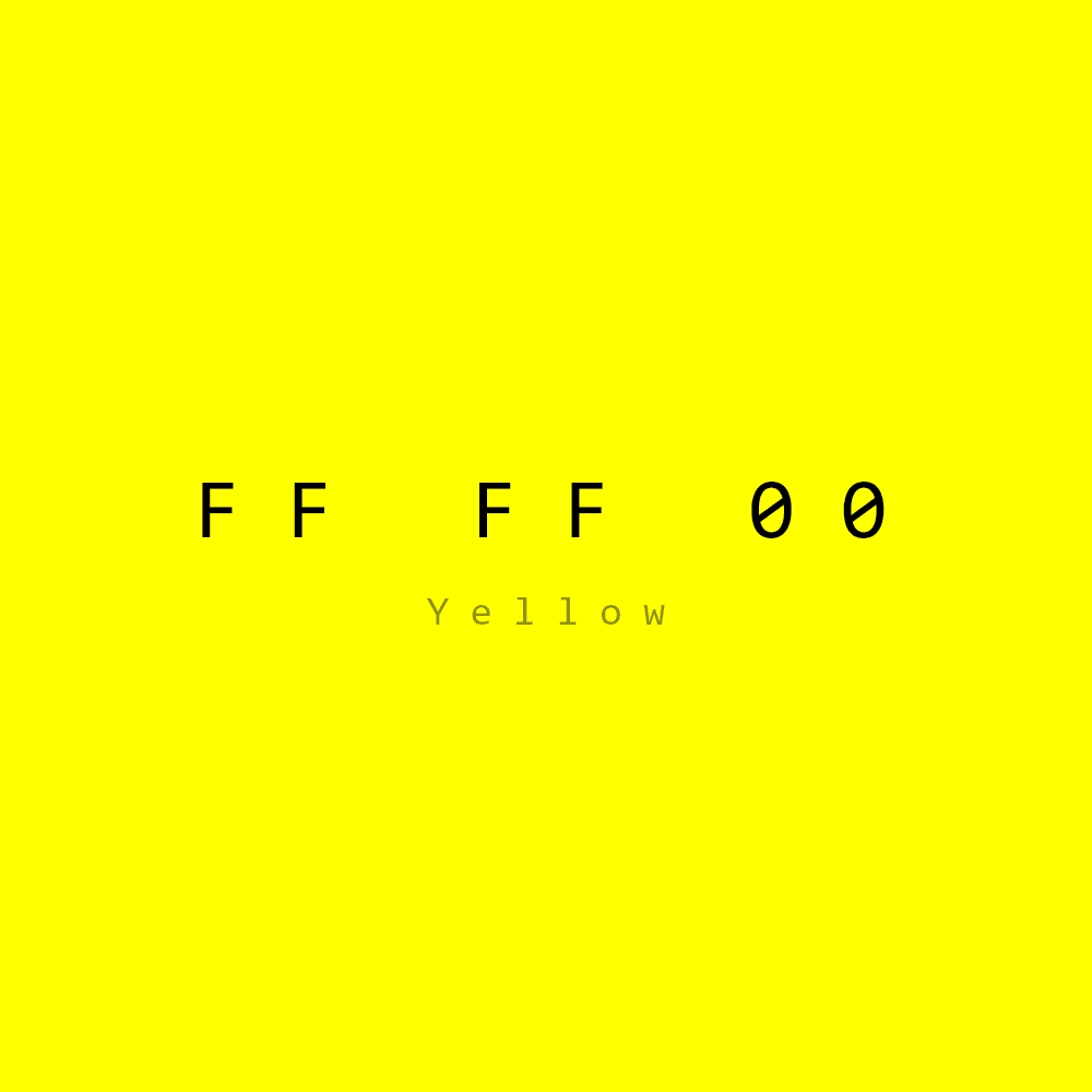 Yellow #FFFF00 - Colors of the Metaverse | OpenSea