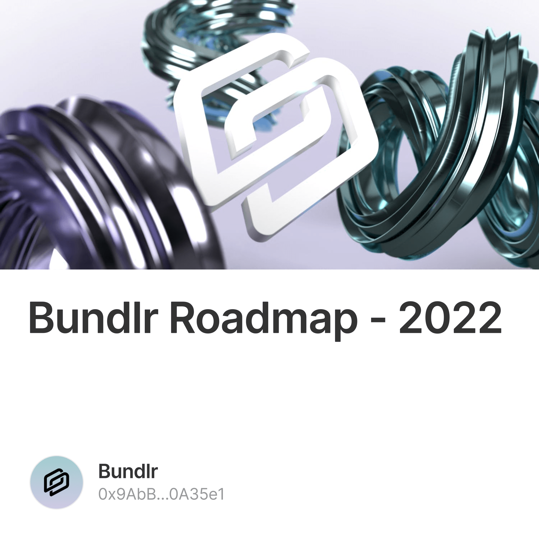 Bundlr Roadmap - 2022 - Collection | OpenSea Bundlr Roadmap - 2022 - Collection | OpenSea