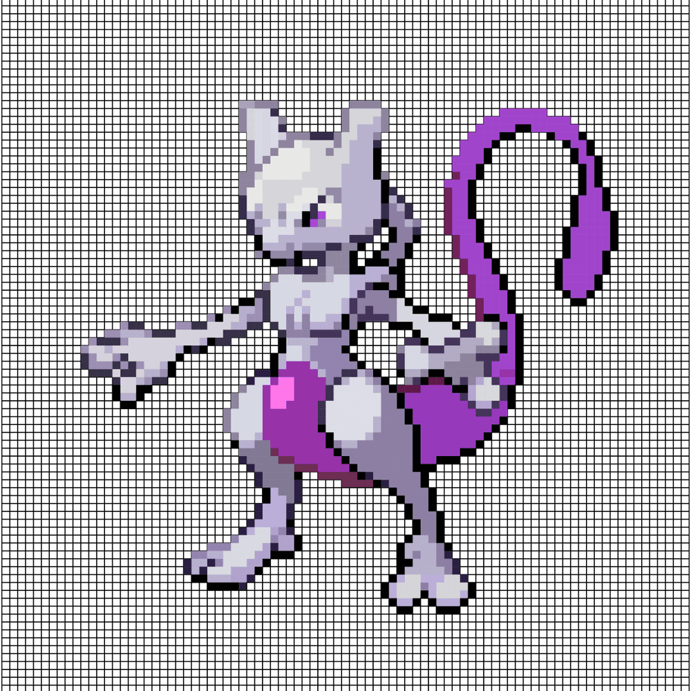 Mewtwo Pixel Art - Pixel Arte Collection | OpenSea
