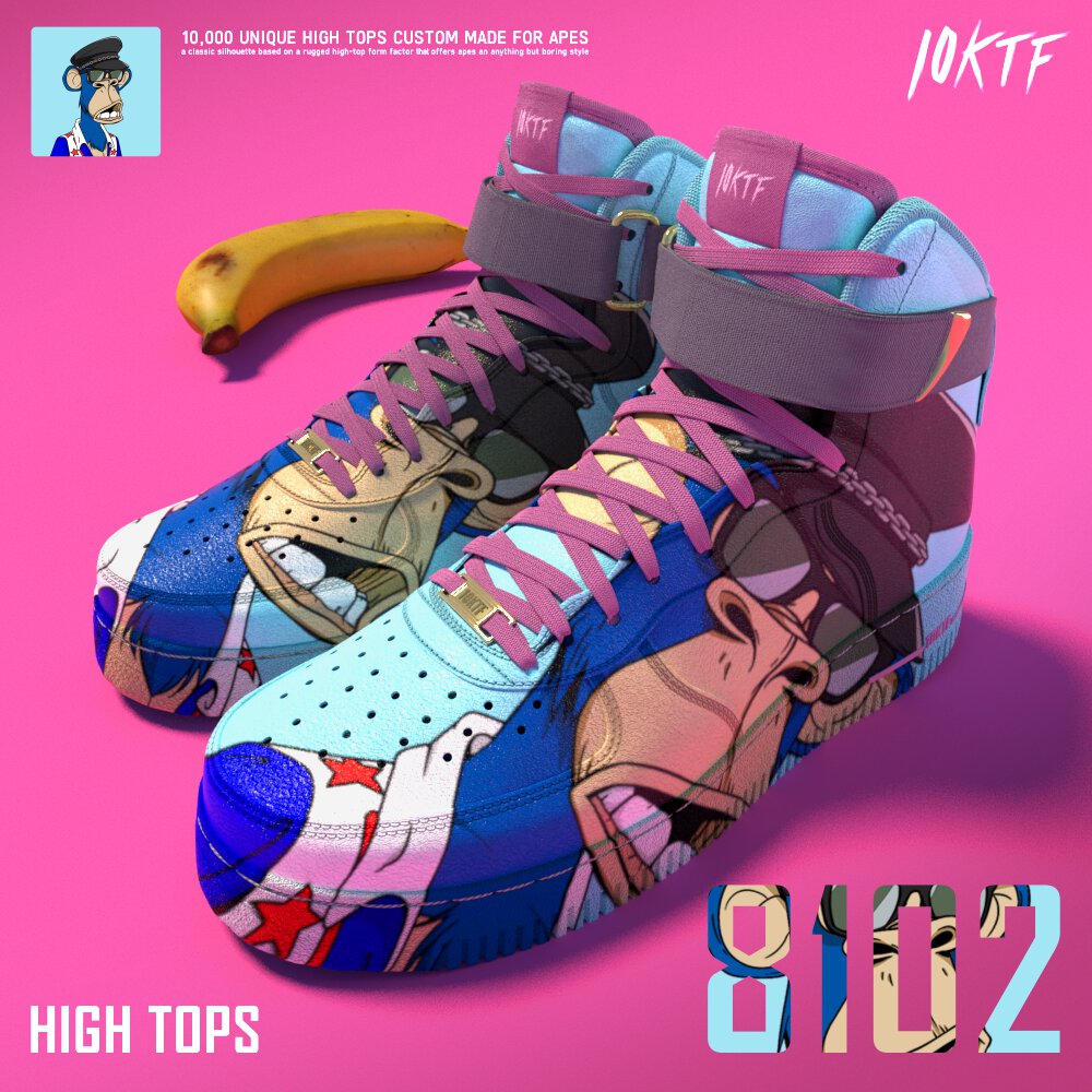 Ape High Tops #8102 - 10KTF | OpenSea