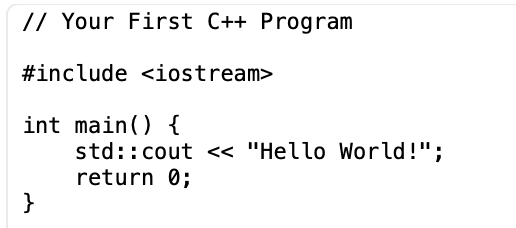 c++ hello world - programming | OpenSea