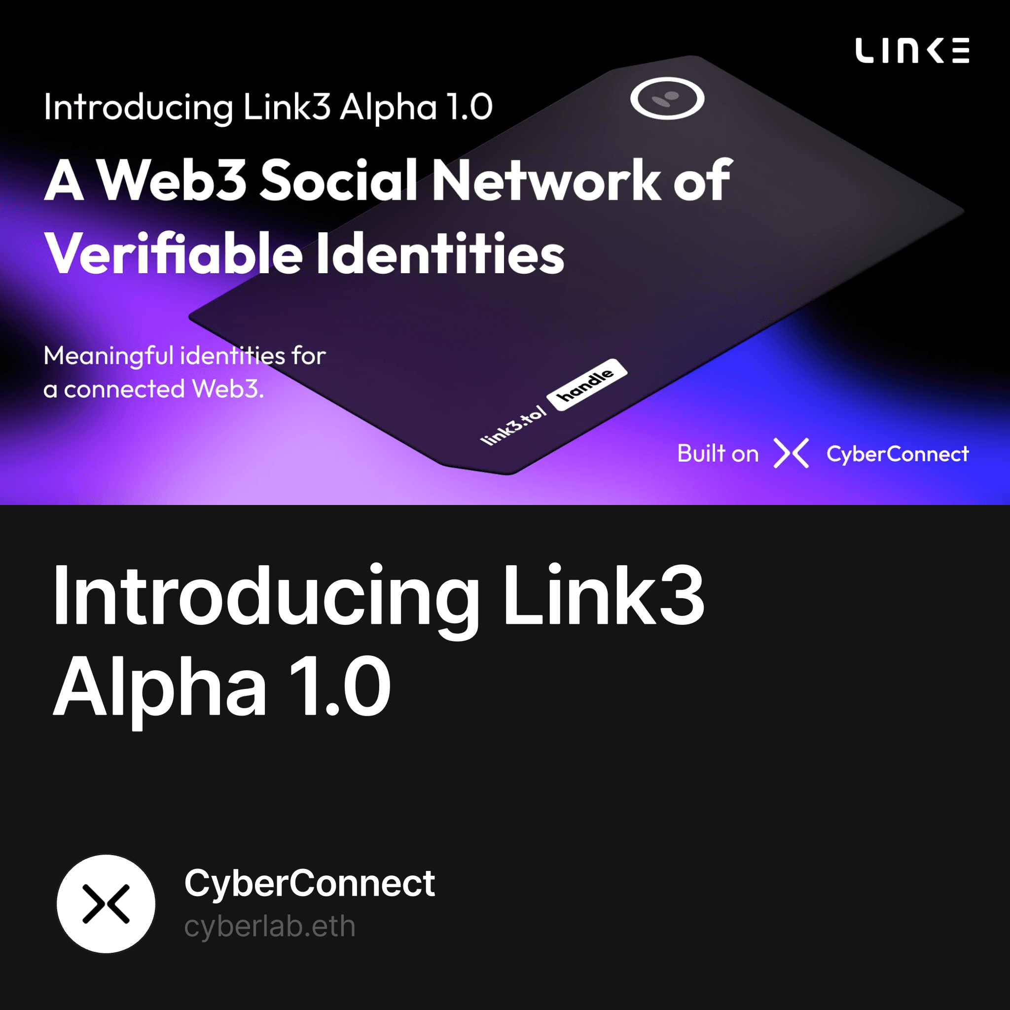Introducing Link3 Alpha 1.0 - Collection | OpenSea