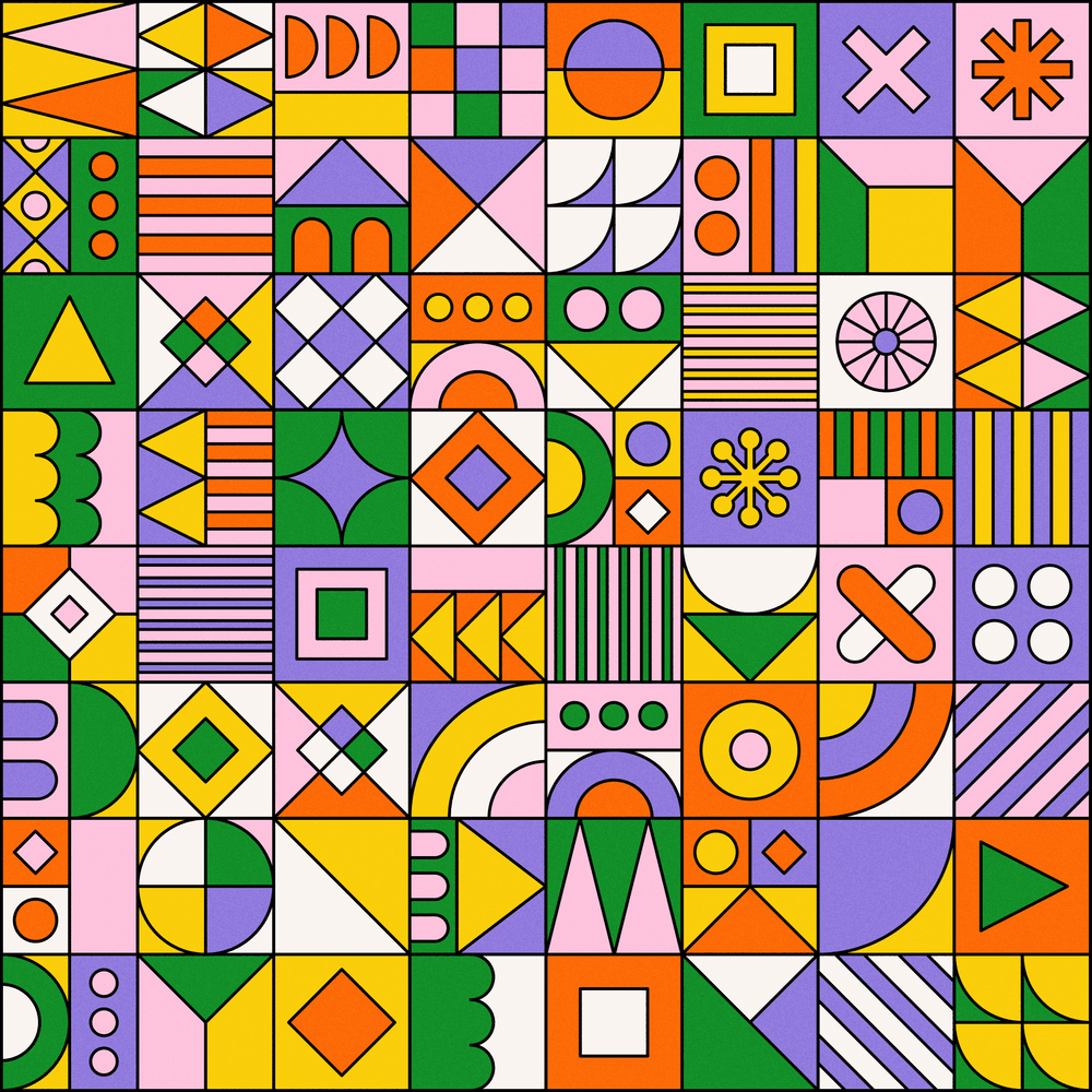 Modulo Art Square Grid