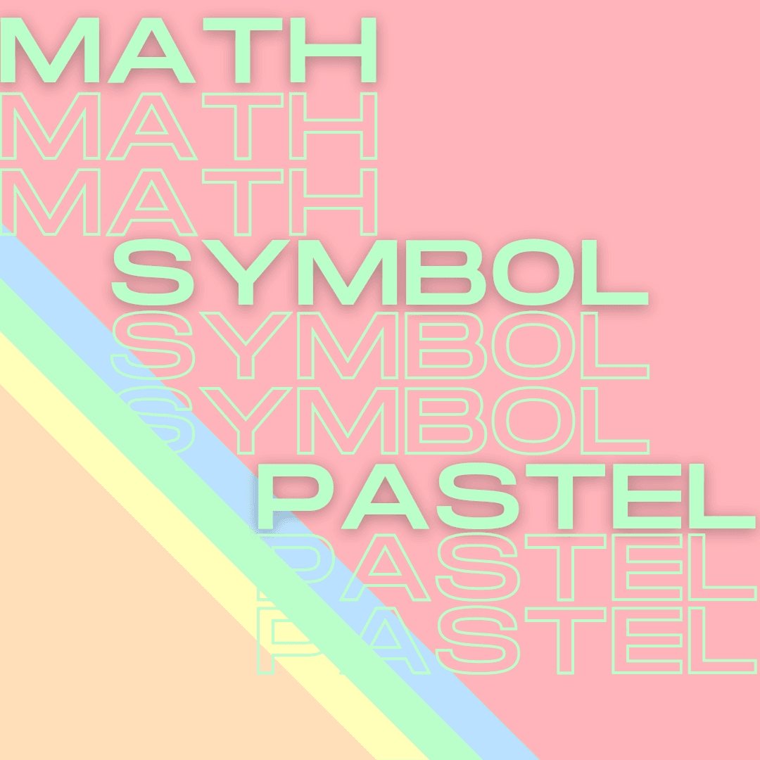 Math Symbol Pastel - Collection | OpenSea