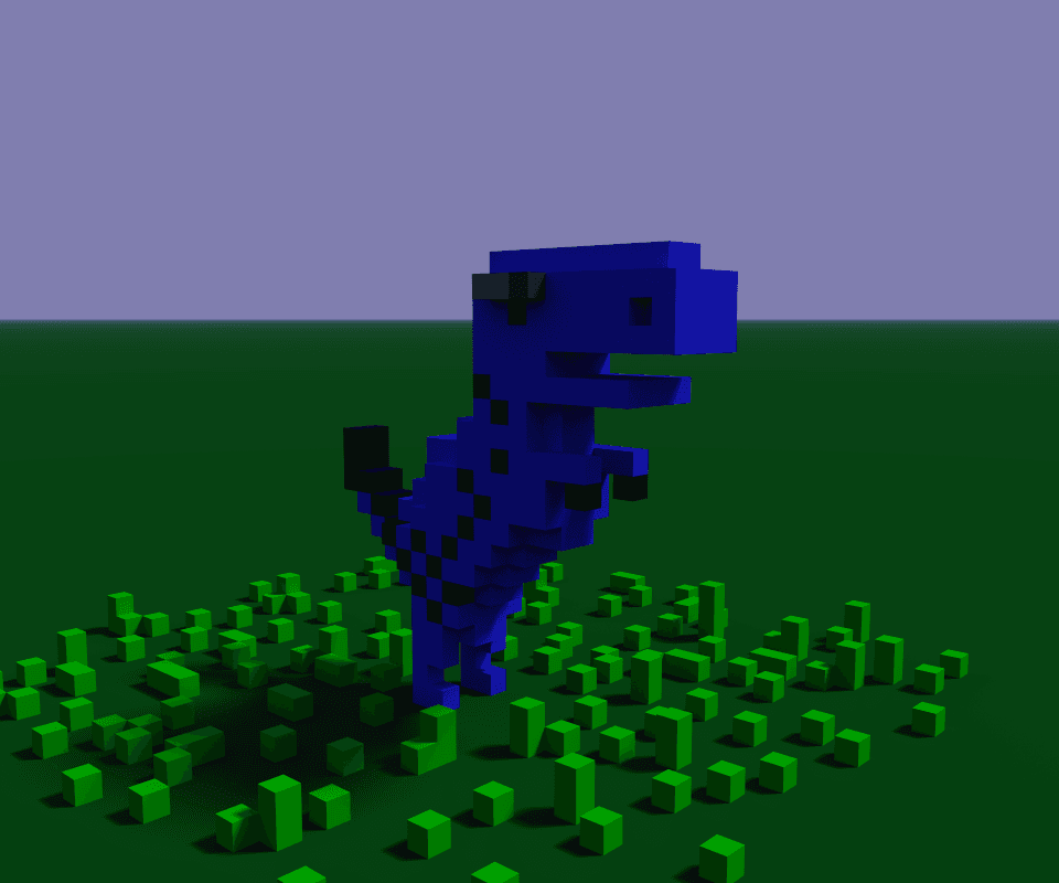 Voxel Dino Dinosaur - Collection | OpenSea