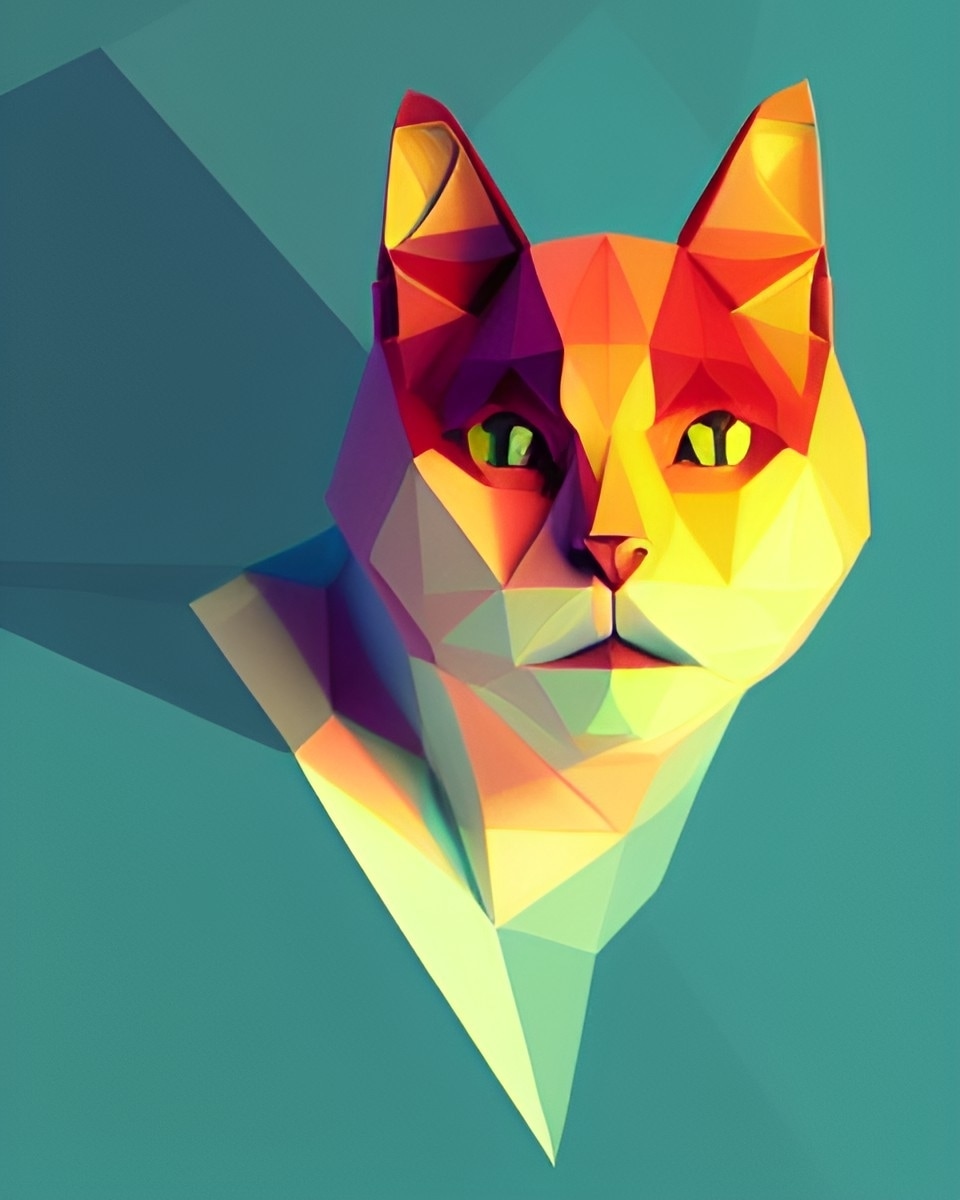 Item cat polygon - Polygon Artistics | OpenSea