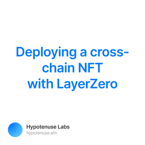 Deploying a cross-chain NFT with LayerZero NFT floor price and value Deploying a cross-chain NFT with LayerZero NFT floor price and value