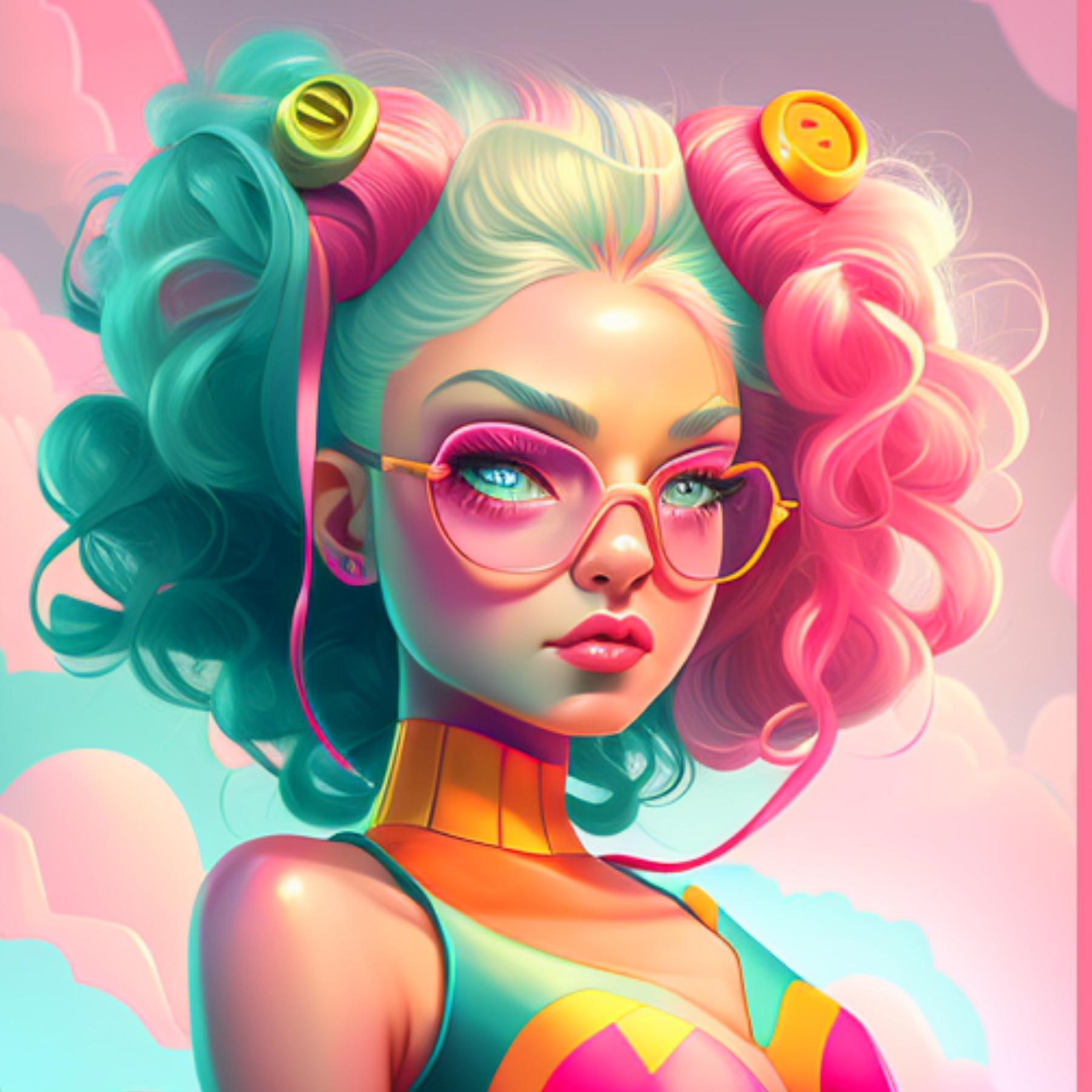 Angelique - Pink Girls Collection | OpenSea
