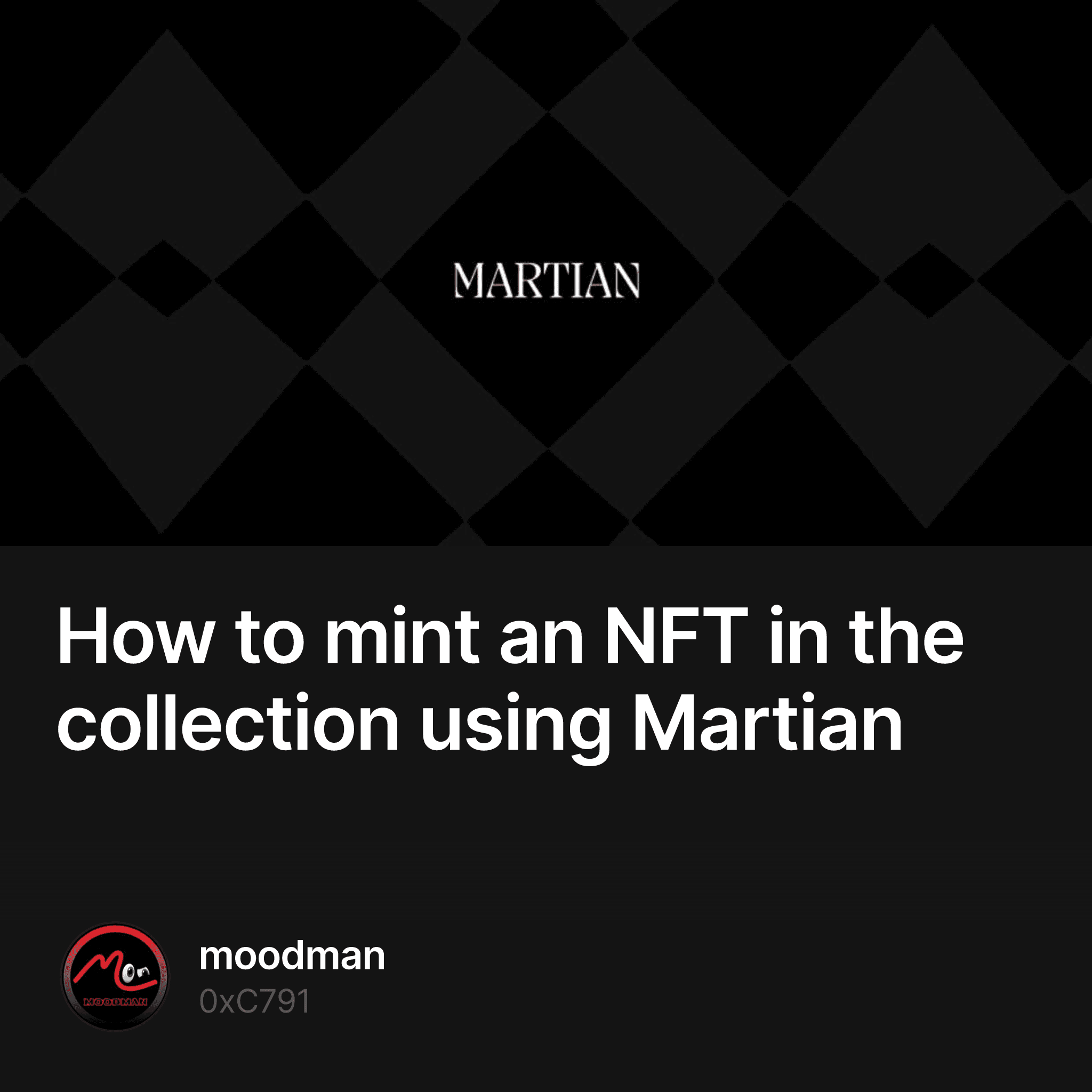 How to mint an NFT in the collection using Martian - Collection | OpenSea