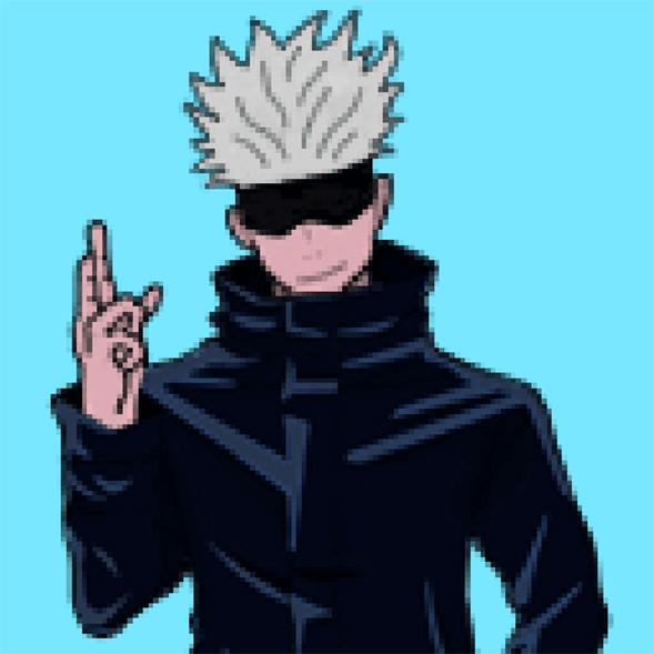 8 Gojo Satoru Jujutsu Kaisen Anime Collectible Pixel Arts Opensea