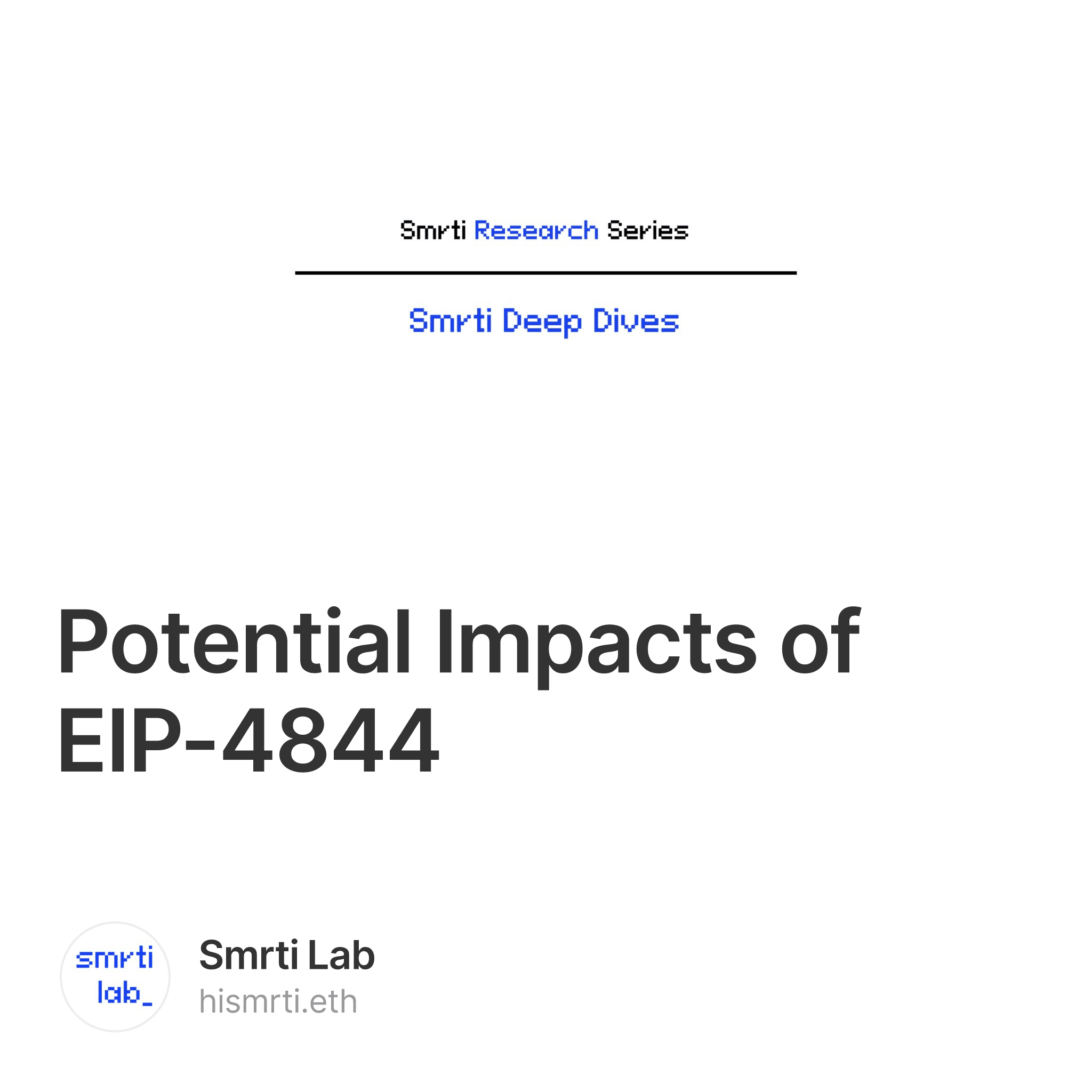 Potential Impacts of EIP-4844 - Collection | OpenSea