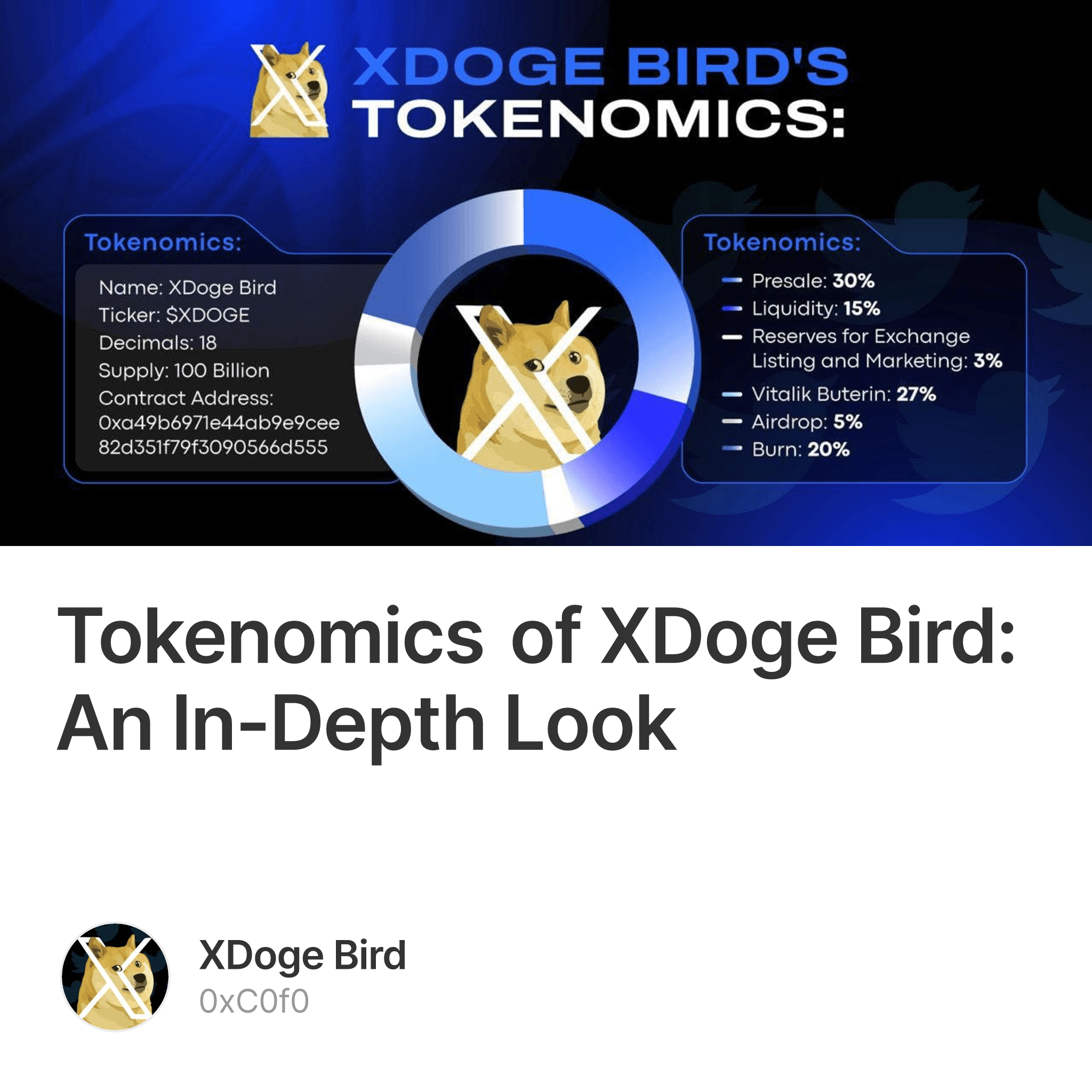 Tokenomics of XDoge Bird: An In-Depth Look - Collection | OpenSea