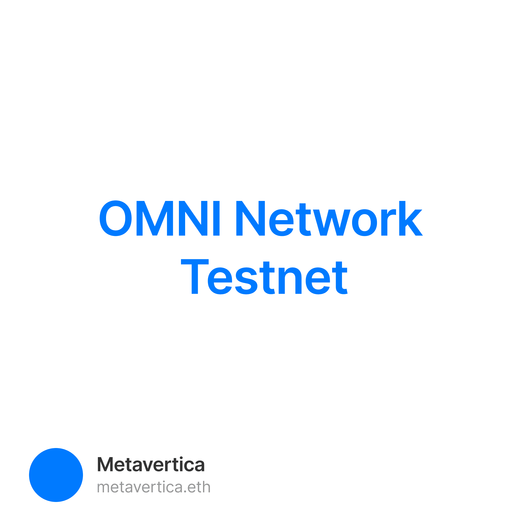 OMNI Network Testnet - Collection | OpenSea OMNI Network Testnet - Collection | OpenSea