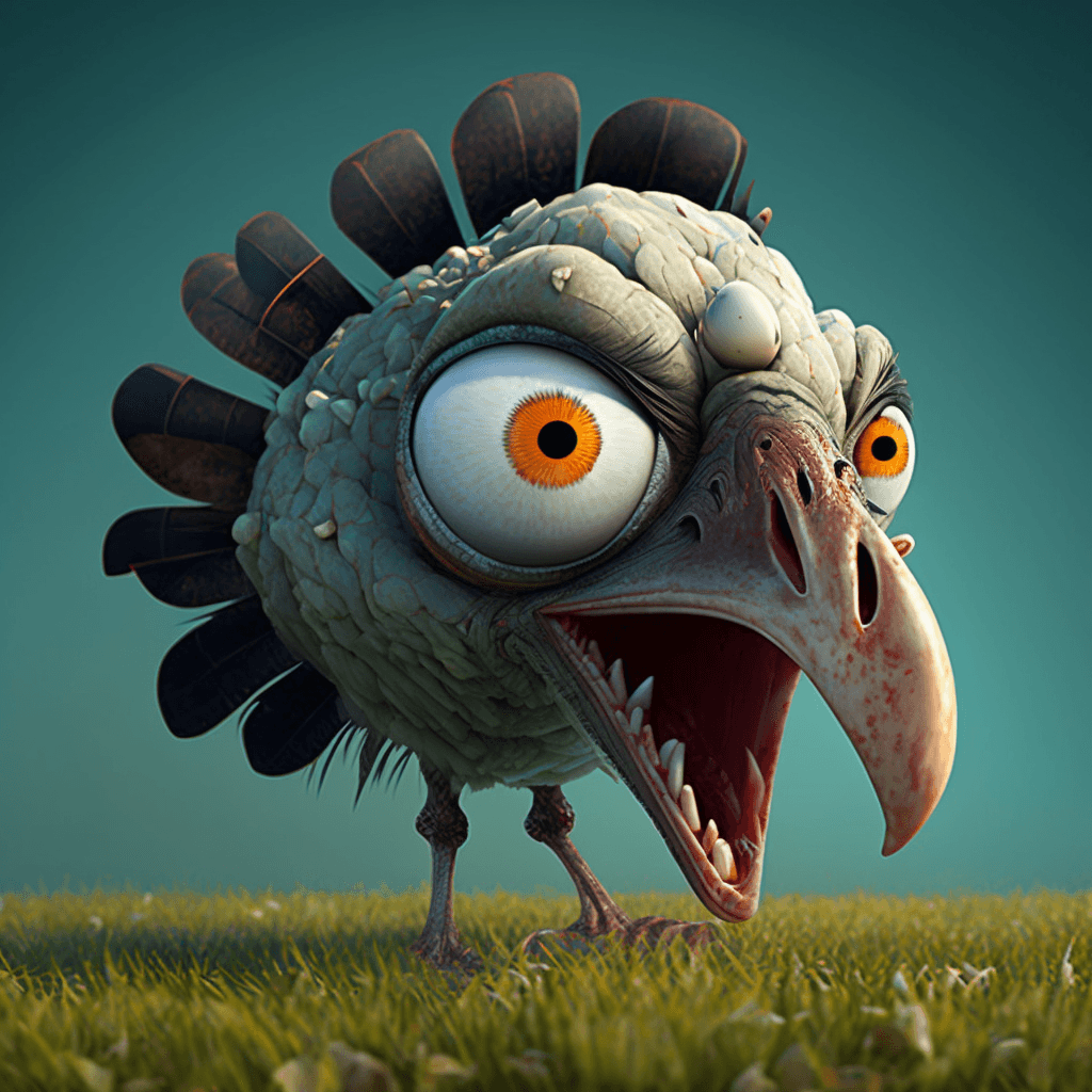 zombie turkey 01 - Animals Zombies & Monsters | OpenSea