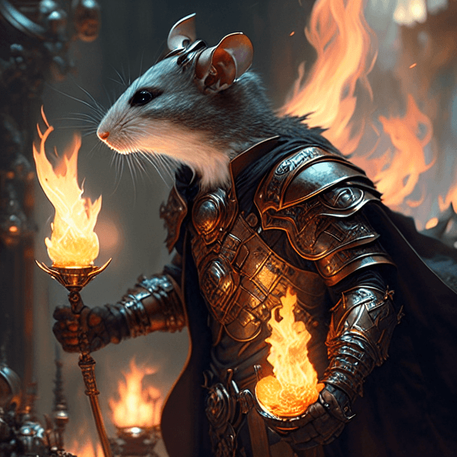 Rat elementals: Fire rat - Hyper Rats | OpenSea