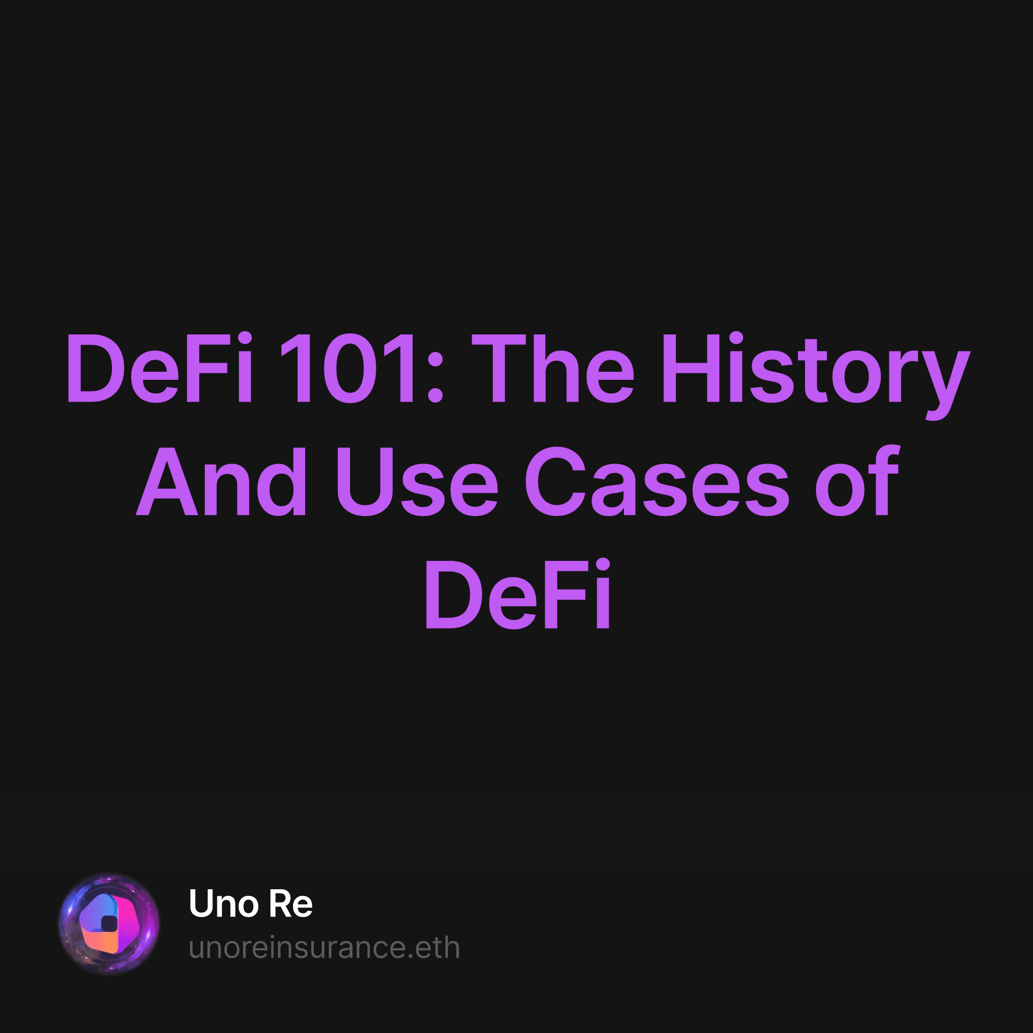 DeFi 101: The History And Use Cases of DeFi - Collection | OpenSea DeFi 101: The History And Use Cases of DeFi - Collection | OpenSea
