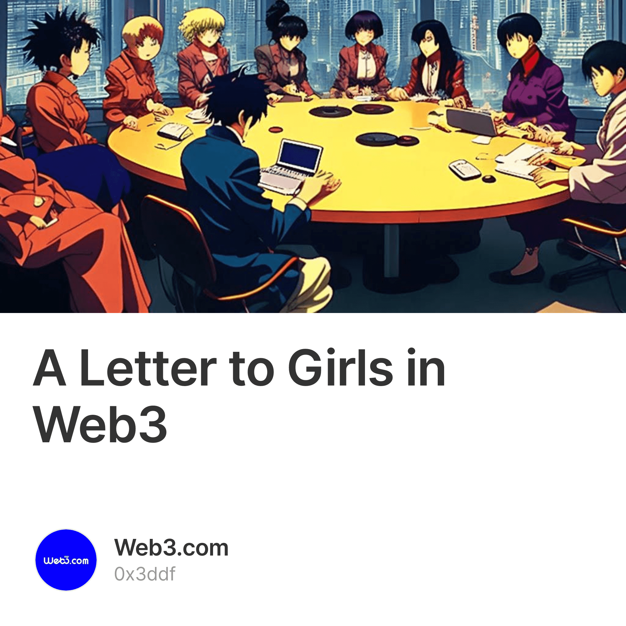 A Letter to Girls in Web3 - Collection | OpenSea