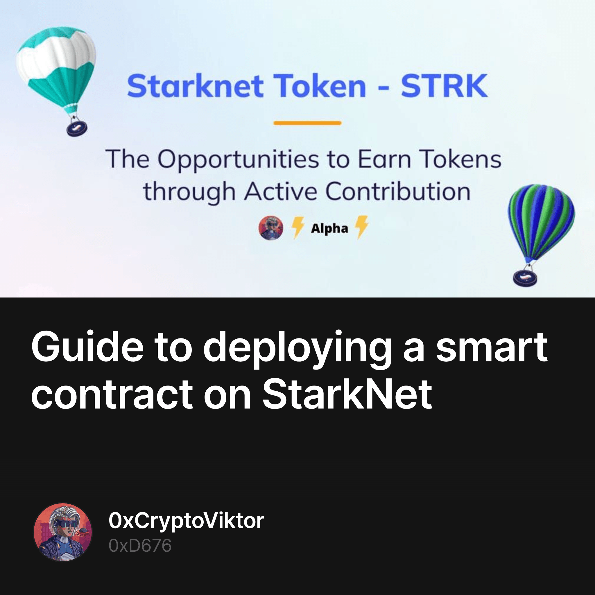 Guide to deploying a smart contract on StarkNet - Collection | OpenSea Guide to deploying a smart contract on StarkNet - Collection | OpenSea