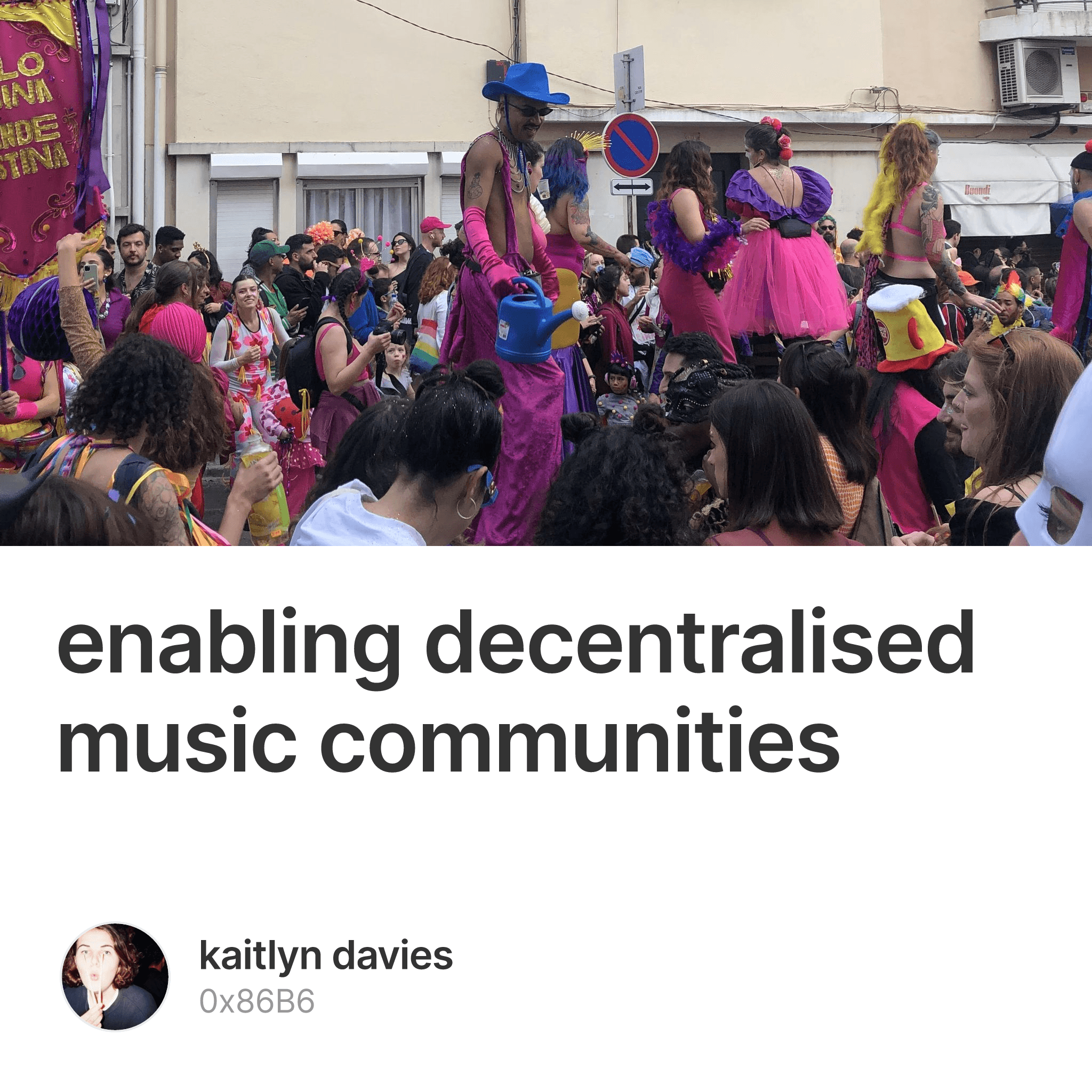 enabling decentralised music communities - Collection | OpenSea enabling decentralised music communities - Collection | OpenSea
