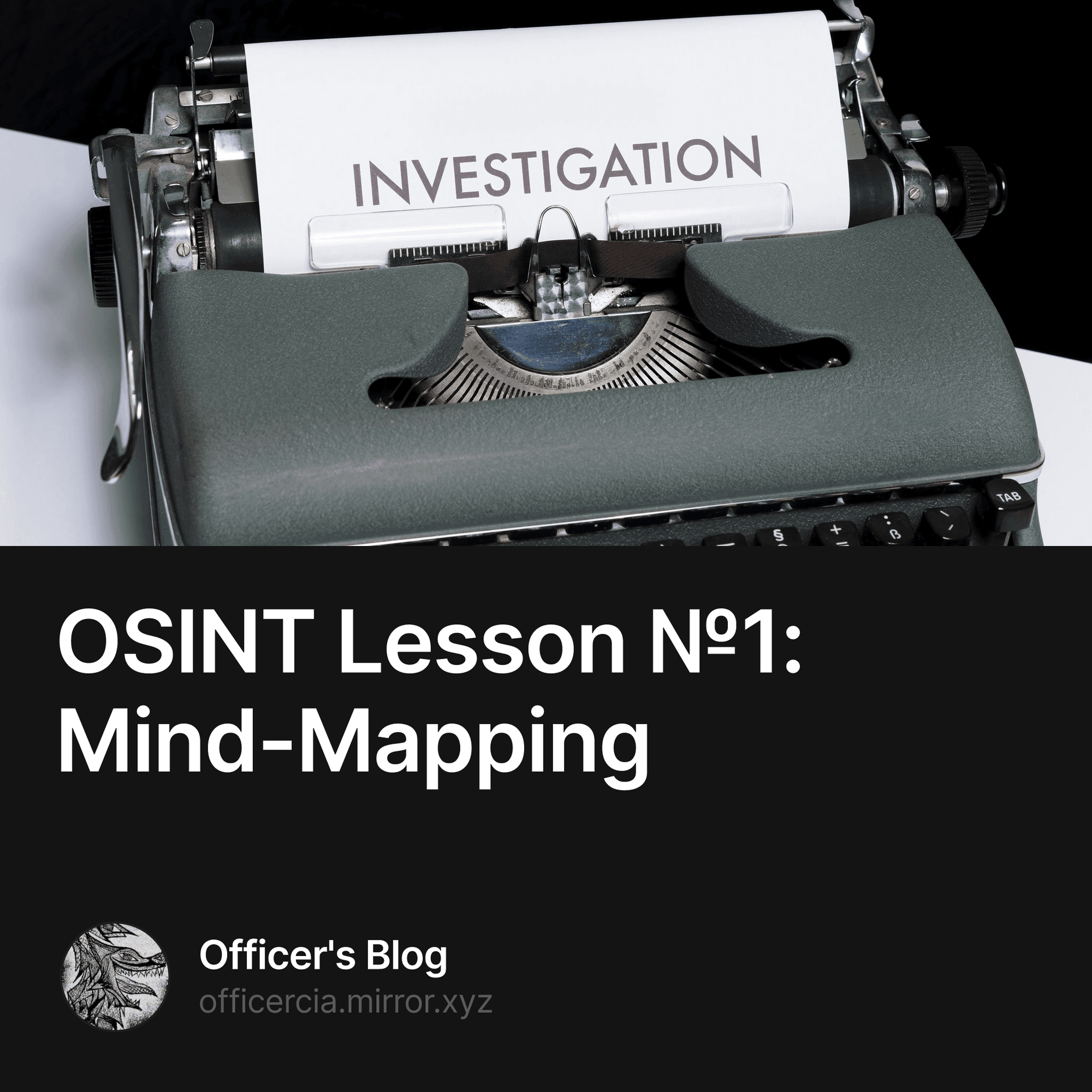 OSINT Lesson №1: Mind-Mapping - Collection | OpenSea OSINT Lesson №1: Mind-Mapping - Collection | OpenSea