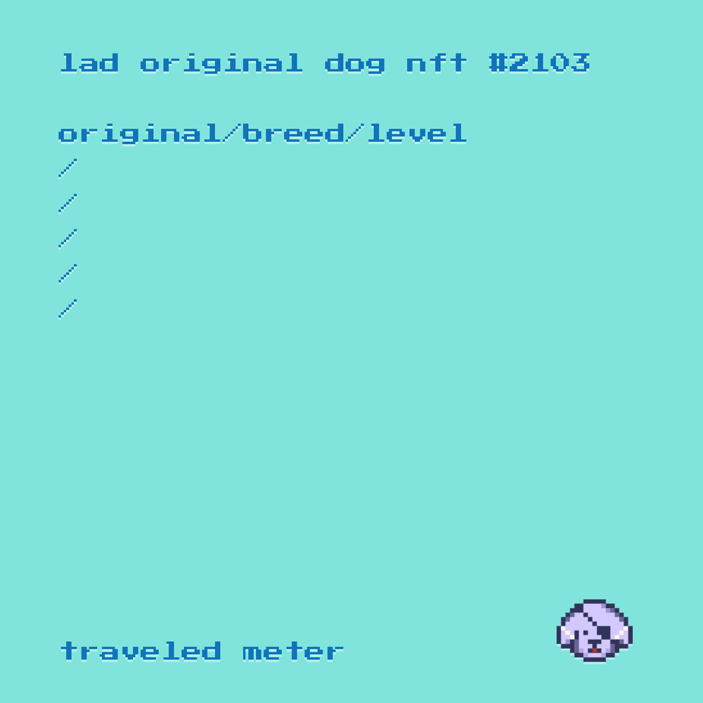 (IN KENNEL) Original DOG #2103 - LOOTaDOG DOG NFT | OpenSea