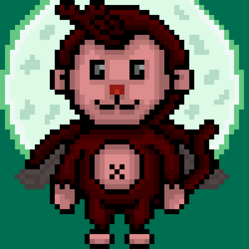 Kabutomushi Monkey - Pixel Moon Monkeys | OpenSea