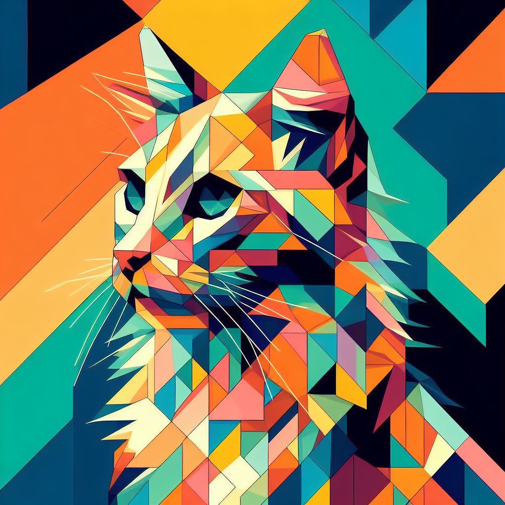 Geometric abstract art #Cats ( GAACAT ) - Collection | OpenSea