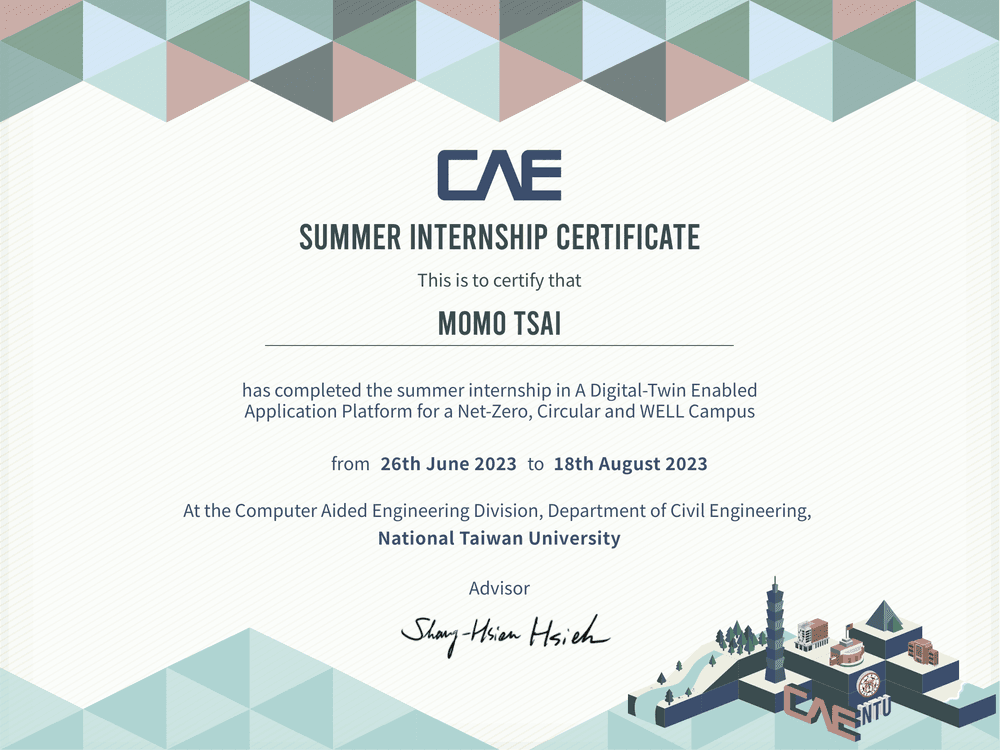 CAE Internship 2023 Certificate #202303 - CAE Internship Certification 2023 | OpenSea